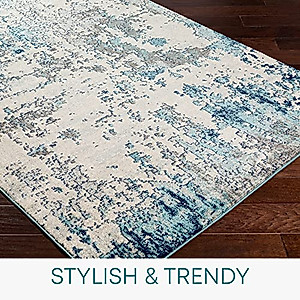 Artistic Weavers Arti Modern Abstract Area Rug,5'3" x 7'3",Dark Blue/Aqua