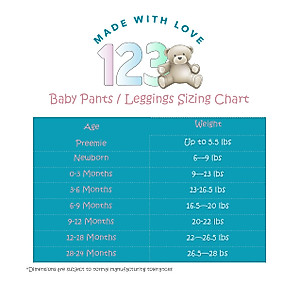 123 Bear Baby Soft Cotton Spandex Pants with Feet (Gray- 4-Pack, Newborn)