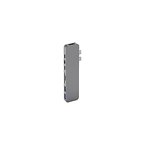 Hyper HyperDrive PRO 8-In-2 USB-C Hub for MacBook Pro & MacBook Air, Space Gray