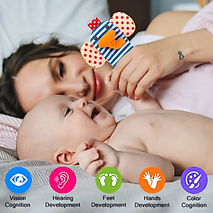 Baby Rattle Socks and Baby Foot Finder - Baby Toys 0-12 Months Baby Wrists Rattle and Socks Foot Finders Set - Developmental Infant Toys 0-12 Months for Baby Girls & Boys