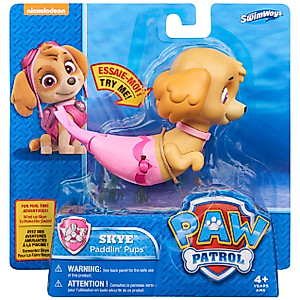 SwimWays Paw Patrol Paddlin' Pups Pool Toys & Outdoor Games, Bath Toys & Pool Party Supplies for Kids Aged 4 & Up, No Batteries Required, Skye