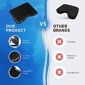 Rower Seat Pad fits Perfectly Over Concept 2 Rower - Anti Slip Rowing Machine Seat Cushion Pad Compatible with Hydrow, Concept2, Waterrower and Other Row Machines - Rower Accessories