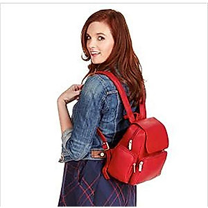 Le Donne Leather Women’s Multi-Pocket Backpack Purse – Premium Full-Grain Colombian Vaquetta Cowhide Leather (Tan)