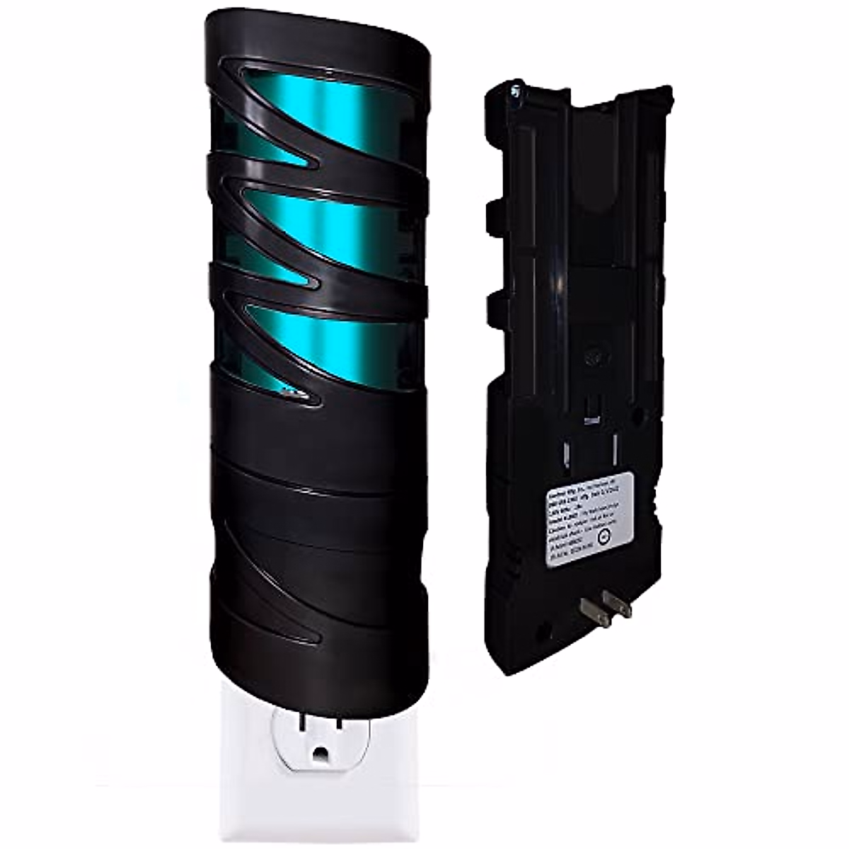 FlyWeb - Fruit Fly Traps for Indoors, Gnat Traps for House Indoor - Made in USA, Fruit Fly Killer, Non Bug Zapper Indoor, Plug in Bug Catcher Indoor, Bug Light Indoor, UV Light, Gardner (Black)