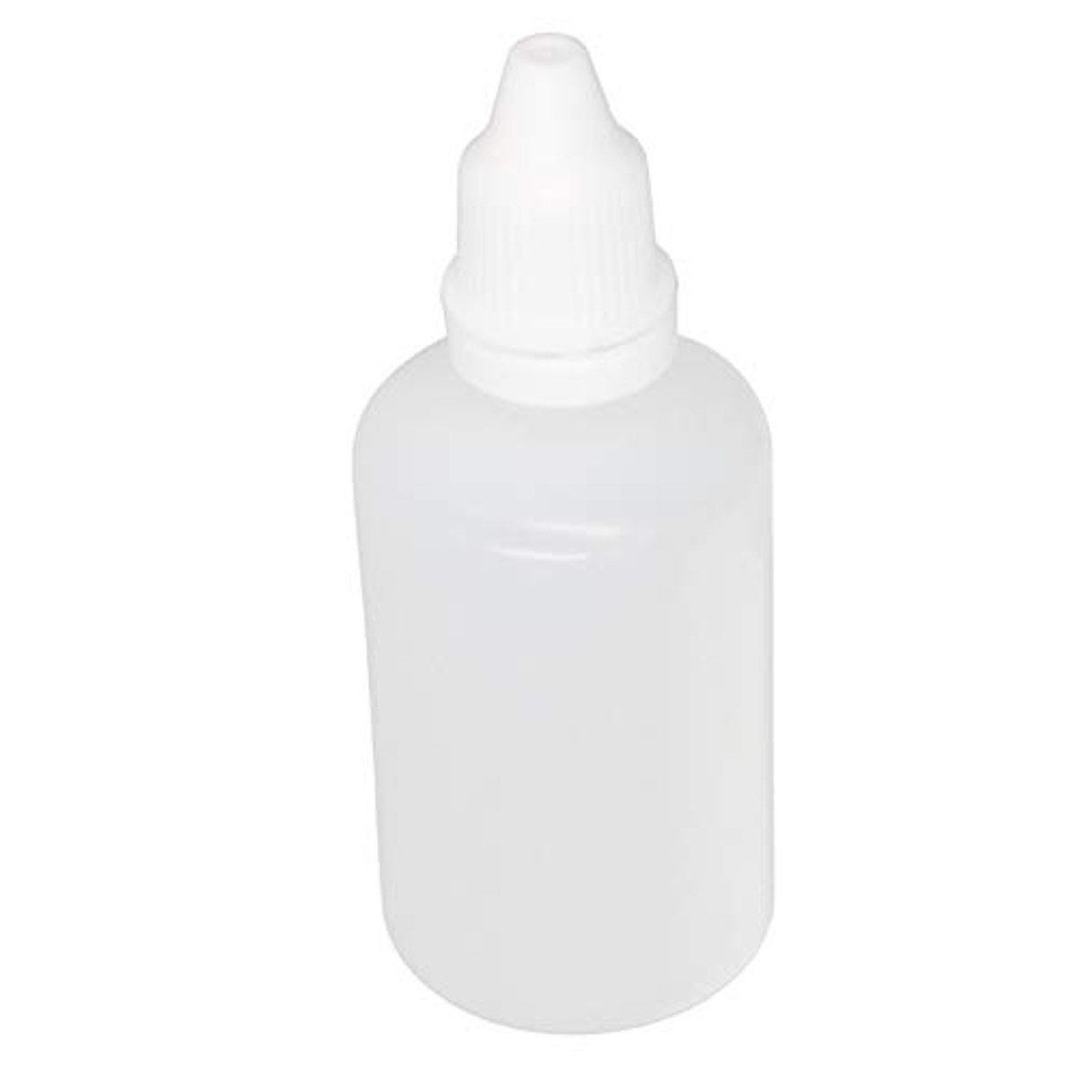 Othmro 1.7oz PE Lab Eye Plastic Dropper Bottles 20pcs, 50ml Squeezable Eye Liquid Dropper Thin Mouth Via of Liquid Sample Seal Storage Bottle with Childproof White Cap