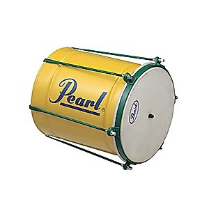 Pearl Brazilian Percussion Cuica, Yellow, Green and Blue, 10"x8.5" (PBC80SS)