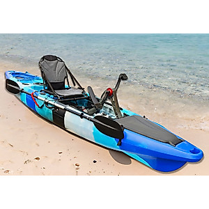 Pactrade Marine Adjustable Straps Black Gray Textilene Mesh Fabric Upright Deluxe Lightweight Kayak Seat Foldable Canoe Cushion Aluminum Frame Sit On Top Fishing Canoeing Boating Kayaking Rafting