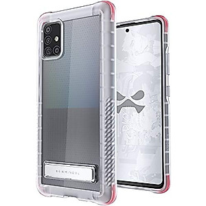 Ghostek Covert Galaxy A51 5G Clear Case with Stand Super Slim Fit Shockproof Design Scratch Resistant Back and Anti Slip Hand Grip Wireless Charging Compatible 2020 Galaxy A51 5G (6.5 Inch) - (Clear)
