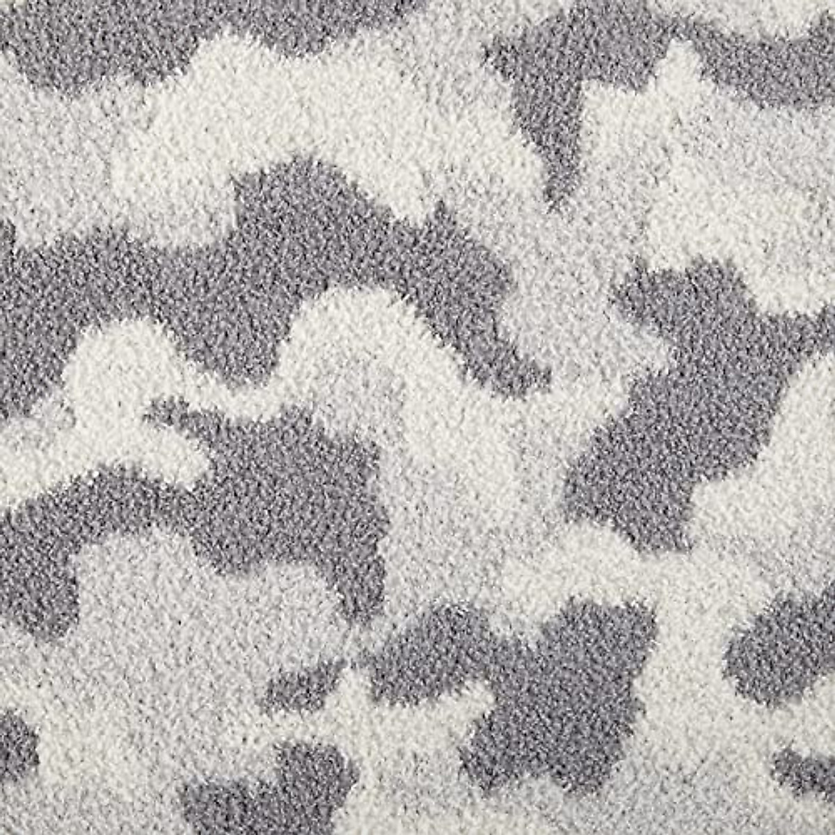 Crafted by Catherine Camouflage Print Cozy Knit Throw Blanket 60" x 70" Inches, Soft Comfy Decorative Throw for Couch Bed Sofa Travel, Camo Grey