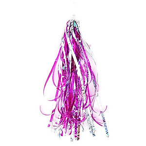 XINGZI 1Pair Hot Pink 19cm/7.5inch Dazzle Tassels Children Bicycle Handlebar Streamers Scooter Fringe Bike Baby Carrier Handle Deocration Accessories for Kids Cycling Lovers
