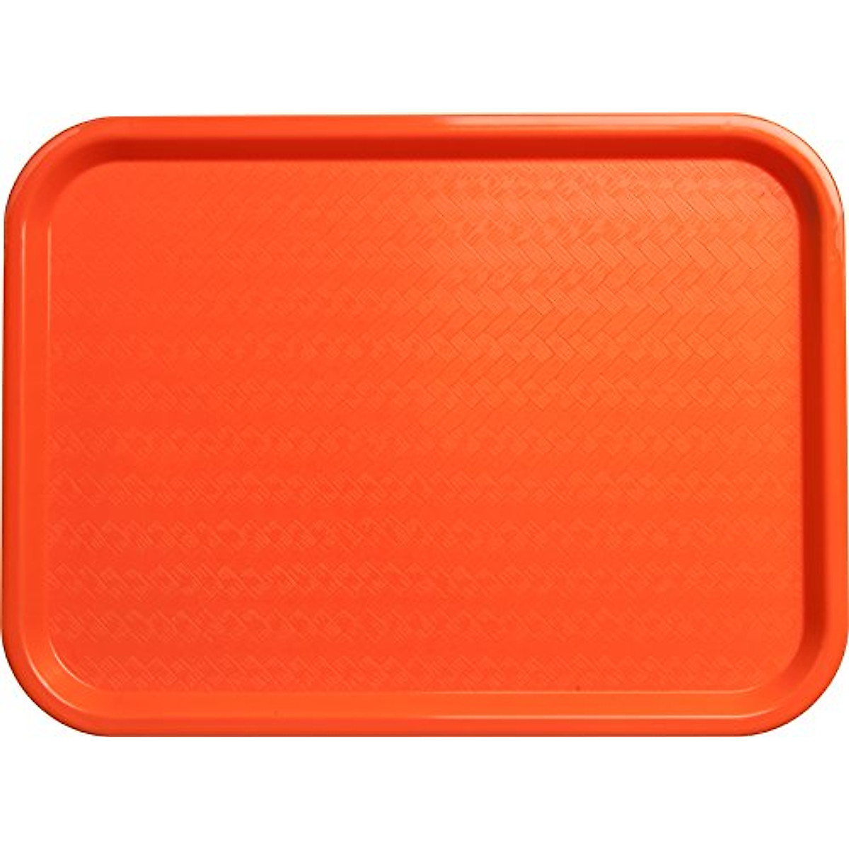 Carlisle FoodService Products CT121624 Café Standard Cafeteria / Fast Food Tray, 12" x 16", Orange
