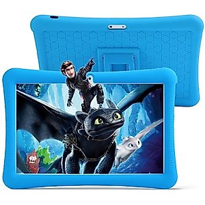 niuniutab Kids Tablet, 10 inch Android for Kids, 4GB RAM 64GB ROM, 1280x800 IPS HD Touchscreen, Tablet with Parental Control, Kid Software Pre-Installed, WiFi, Bluetooth,(Blue)...…