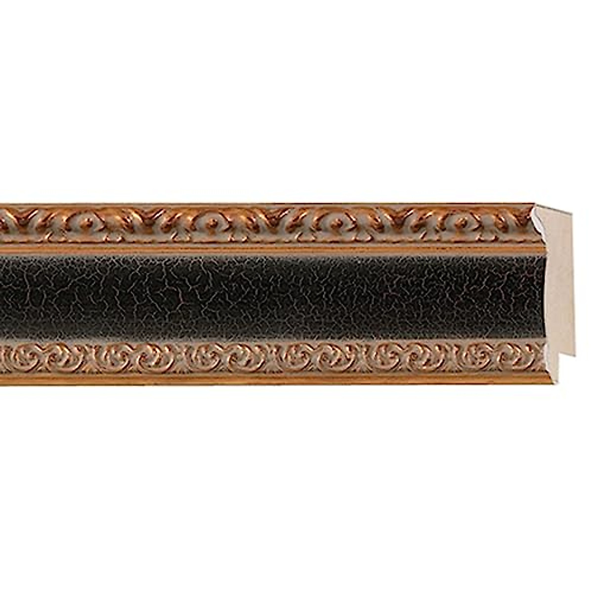 24x24 Frame Gold Real Wood Picture Frame Width 1.75 Inches | Interior Frame Depth 0.5 Inches | Millard Distressed Photo Frame Complete with UV Acrylic, Foam Board Backing & Hanging Hardware