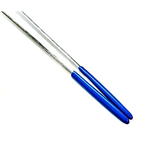 12 Inch Tweezer with PVC Rubber Tips Coated Straight Flat Tip Stainless Steel Forceps Steam Ultrasonic Cleaning Tweezer | Non-Marring | Good Grip | Jewelry | Hobby Crafts Industrial Electronic By JTS