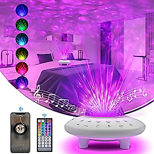 Loycco Star Projector, Galaxy Projector for Bedroom Night Light Projector with Bluetooth Speaker Remote Control, Auto-Off Timer, Rechargeable Starry Projector with Nebula for Kids, Ceiling Home Décor