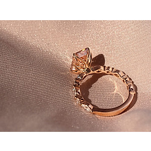 Kobelli 3.64ct.tw Pink Diamond Bubble Ring (IGI Certified) - 8.0