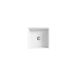 KOHLER K-8188-0 Vitreous China 11 inch x 11 inch Undermount Square Bathroom Sink, White