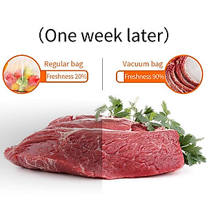 WishDirect Vacuum Sealer Bags Rolls (2-Pack), 8” X 50’ Heavy Duty Commercial Grade Embossed Bags for Food Preservation Freezer Sous Vide Cooking(Total 100 Feet)