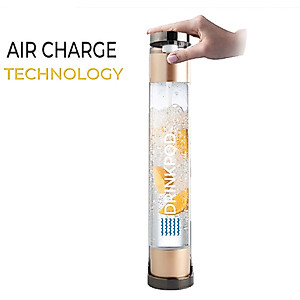 Fizzpod Home Soda Maker Create Delicious Sparkling Carbonated Drinks. Fizzpod Soda Machine Includes Three 1 Liter Bottles, 2 CO2 Cylinders, 3 Caps, 1 Carbonator Cap & a Manual - Make Homemade Sparkle Water, Juice, Coffee, Tea and Cocktail Drinks with Frui