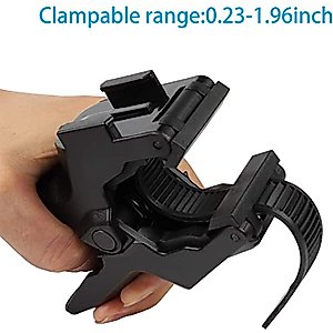 Jaws Flex Clamp Smartphone Mount with Adjustable Gooseneck（13 Sections） Compatible with iPhone Samsung,and GoPro Hero 9,8,7,6,5,4,, 3+, 2, 1, DJI Osmo Action Camera Mounts and Most Action Cameras