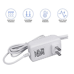 Charger Replacement for Waterpik Water Flosser WP360W WP462 WP450, Power Cord, 5ft, White