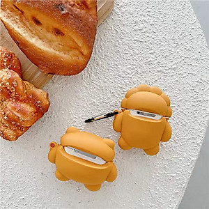 for Air pod pro Case Generation Case, Cute 3D Lovely Unique Cartoon for Air pod pro Silicone Cover Fun Funny Cool Design Fashion Cases for Boys Girls Kids Teen for Air pod pro Case (Muscle Bear)