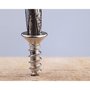 100 Qty #6 x 1" Flat Head 304 Stainless Phillips Head Wood Screws (BCP19)