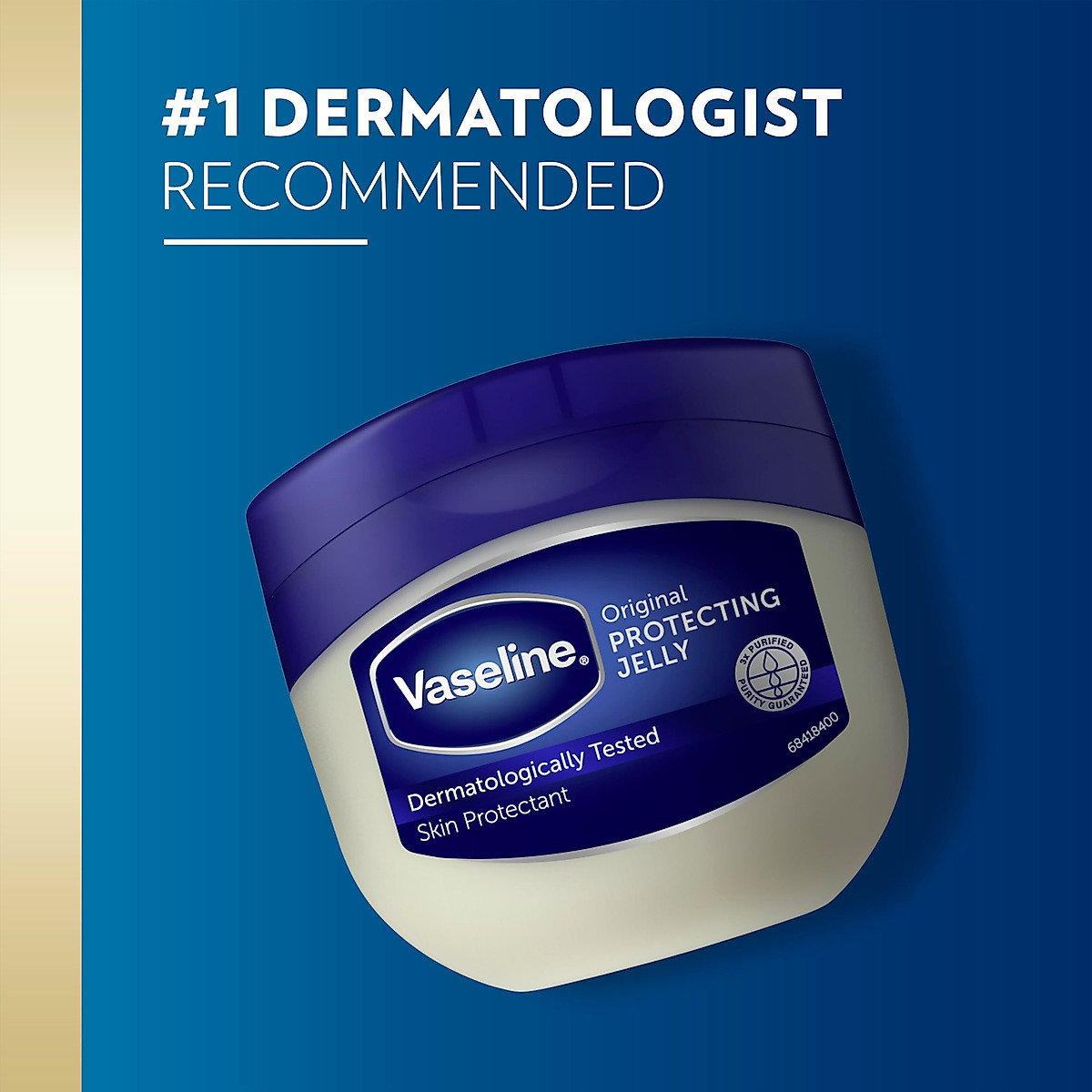 Vaseline 100% Pure Petroleum Jelly Skin Protectant 3.75 oz (Pack of 4)