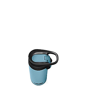 CamelBak Forge Flow Coffee & Travel Mug, Insulated Stainless Steel - Non-Slip Silicon Base - Easy One-Handed Operation - 12oz, Dusk Blue