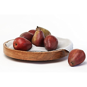 BlackRidge Home Lazy Susan Organizer, 14 inch Rustic Farmhouse Acacia Wood Lazy Susan Turntable, Wooden Lazy Susan Turntable for Table, Kitchen Countertop, Dining, Decorative Lazy Susan for Counter