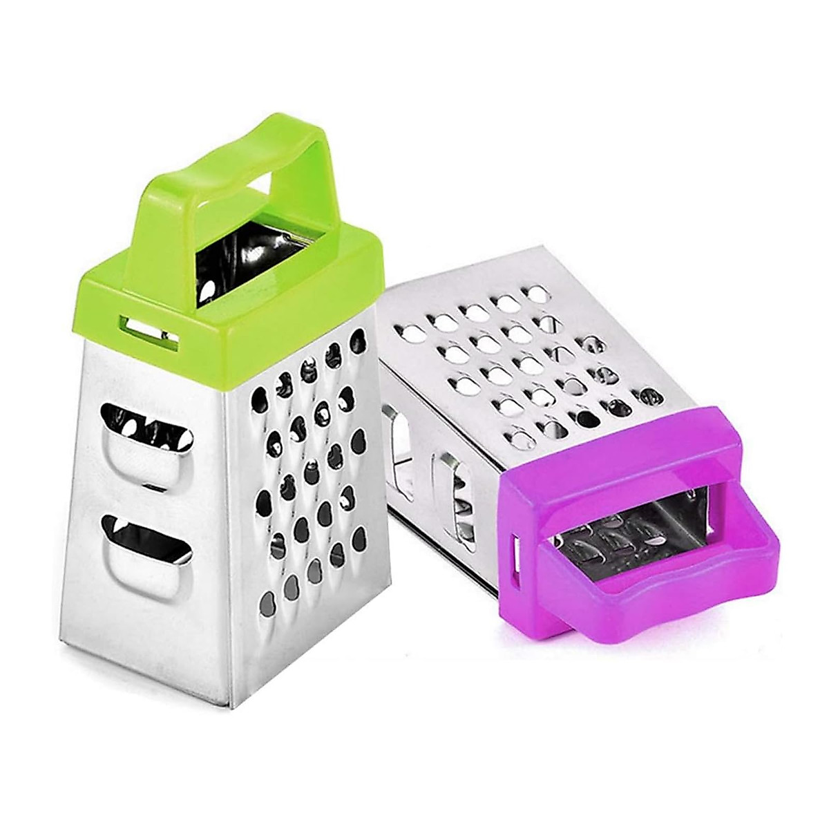 GOODFEER Mini Cheese Grater, 3 Pieces Stainless Steel Small Box Graters For Kitchen Slicer Cheese/Ginger/Vegetable,Pack of 3