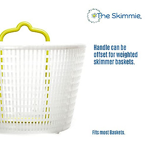 The Skimmie Universal Skimmer Basket Handle - Durable, Fits Most Pool Vacuum Skimmer Lid and Fits Most Skimmer Baskets for Hassle-Free Debris Removal - Includes 2 Stainless Steel Screws