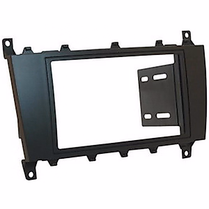 Scosche MZ2347B Compatible with 2005-07 Mercedes Benz C-Class ISO Double DIN Dash Kit Black