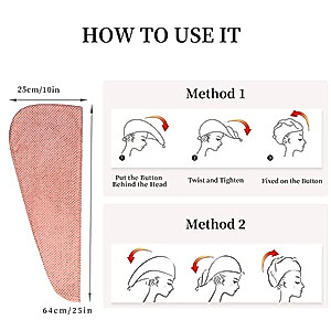 Domxies Microfiber Hair Towel Wrap, Hair Drying Towel, Ultra Absorbent Fast Drying Hair Towel Wraps for Wet Hair, Long, Curly, Thick, Frizzy Hair (Mint Green)