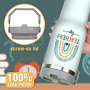 soeufnwhf Teacher Tumbler Cup, 30oz Stainless Steel Teacher Travel Coffee Mug Cup, Best Teacher Gifts for Women & Teacher Appreciation Gifts for Birthday, Appreciation Week, Back To School