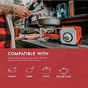 GasOne GS-8300 - Camp Stove Compact Butane Stove with Carrying Case - Foldable Portable Stove