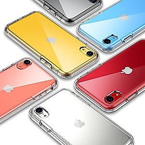 COOLQO Compatible for iPhone XR Case, with [2 x Tempered Glass Screen Protector] Clear 360 Full Body Coverage Hard PC+Soft Silicone TPU 3in1 [Heavy Duty Shockproof Defender] Phone Protective Cover