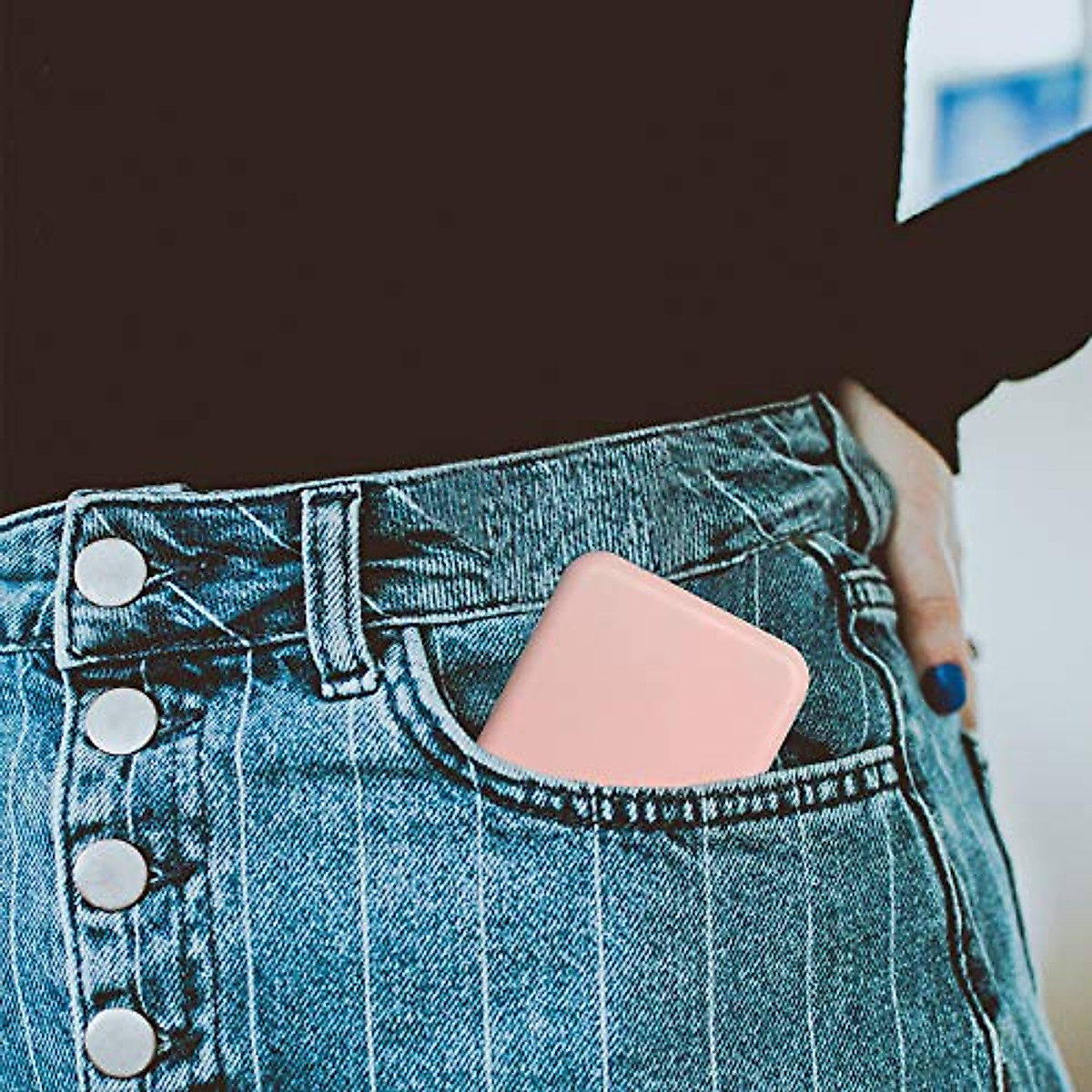 Kintion Pocket Mirror, 1X/3X Magnification LED Compact Travel Makeup Mirror, Compact Mirror with Light, Purse Mirror, 2-Sided, Portable, Folding, Handheld, Small Lighted Compact Mirror for Gift, Pink