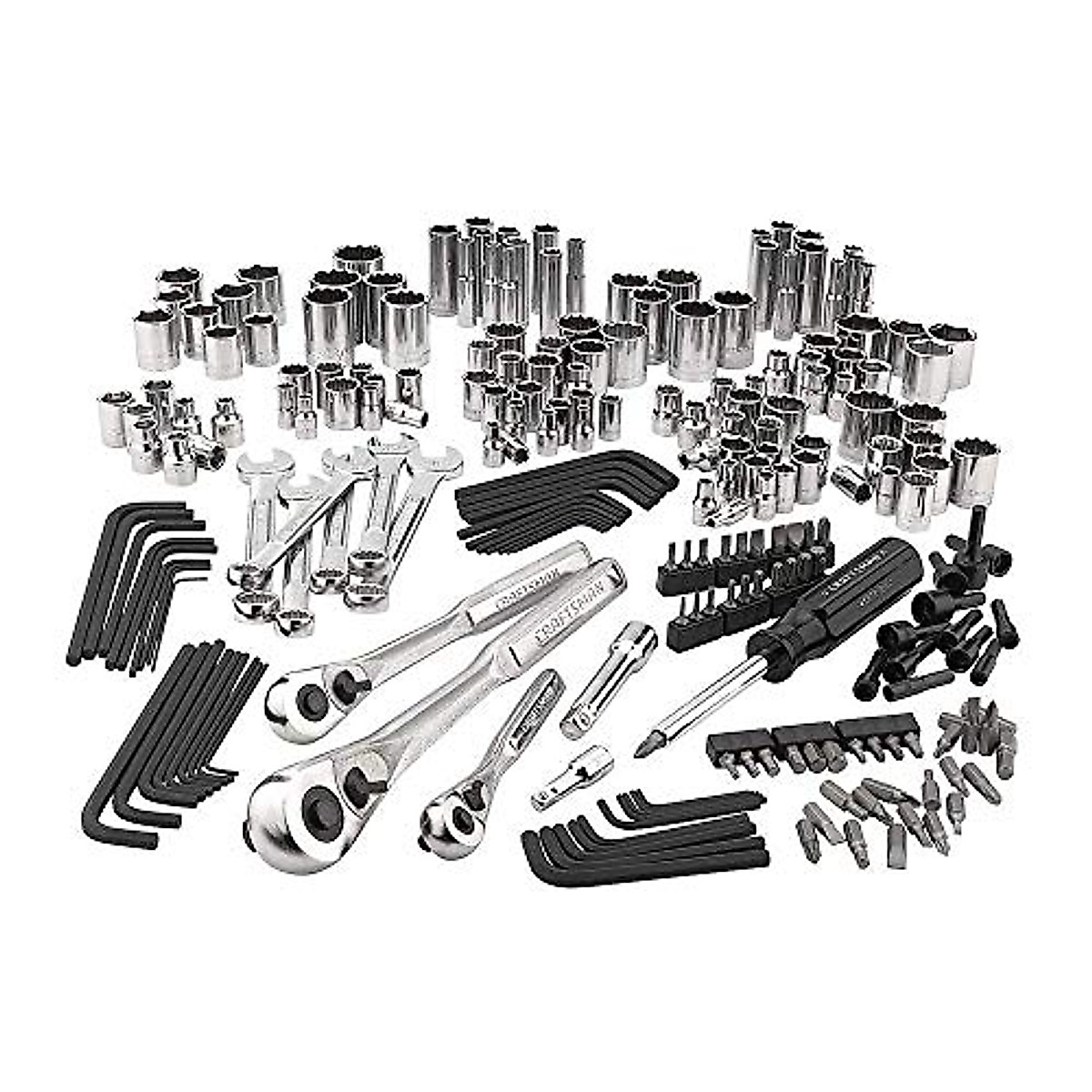 Craftsman 230 Piece 230 PC SAE Metric Mechanics Tool Set ratchet wrench socket, carry case included