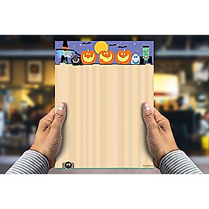 Halloween Stationery - 8.5 x 11 - 60 Letterhead Sheets - Halloween Printer Paper