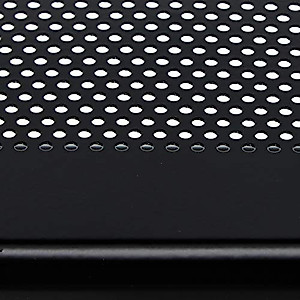 Unbrand Black 5 Tier Metal Bookshelf Rack,