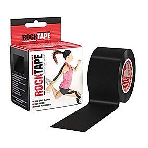 RockTape 84370 Black Athletic Tapes & Wraps, 2" x 16.4' (5cm x 5m)