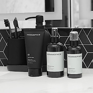 HommeFace Daily Trio Skin Care Set for Men, 3-Step Routine