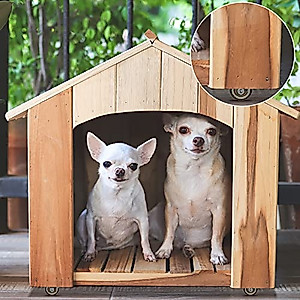 16 Pcs 1'' Low Profile Caster Wheels with Screwdriver, Screws and Top Plate Swivel Caster Wheels Rubber Locking Casters with Brake, Silent Mute Small Wheels for Furniture, Brown