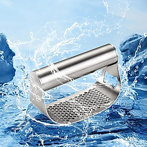 Stainless Steel Garlic Press, 2024 New Garlic Press Rocker Crusher Garlic Masher, Premium Sainless Steel Manual Garlic Presser Crusher Garlic (A)