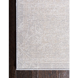 Unique Loom Aberdeen Collection Area Rug - Derbyshire (5' 1" x 8' Rectangle, Gray/ Navy Blue)