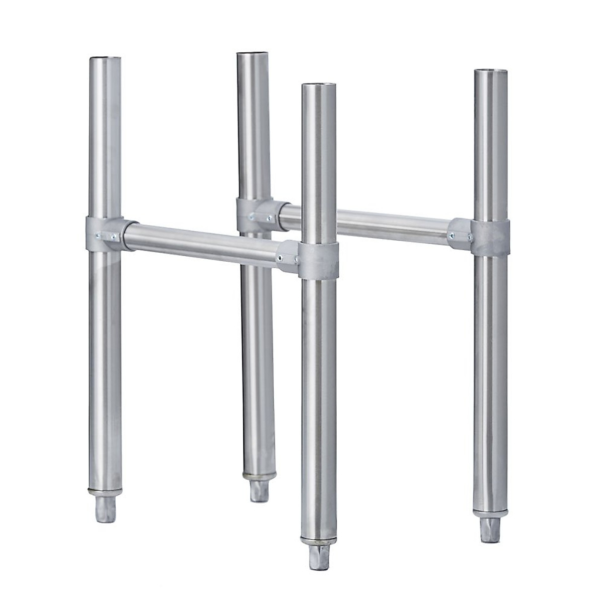 Fenix Sol 18S-3C18X18-0 Three Compartment Stainless Steel Sink, Bowl: 18"L x 18"W x 12"D, Overall Size: 59"L x 23.8"W x 43"H, No Drainboards, SS Legs