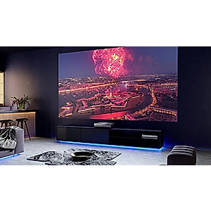 Hisense PX1 4K UHD Triple-Laser UST Ultra Short Throw Projector, 2000 Lumens, Android TV, HDR10, 30W (Stereo) Dolby Atmos, Dolby Vision, Built-in Alexa and Google Assistant