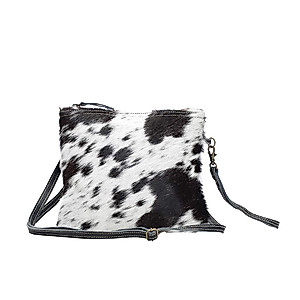 Myra Bag White & Black Cowhide Shade Bag S-1172
