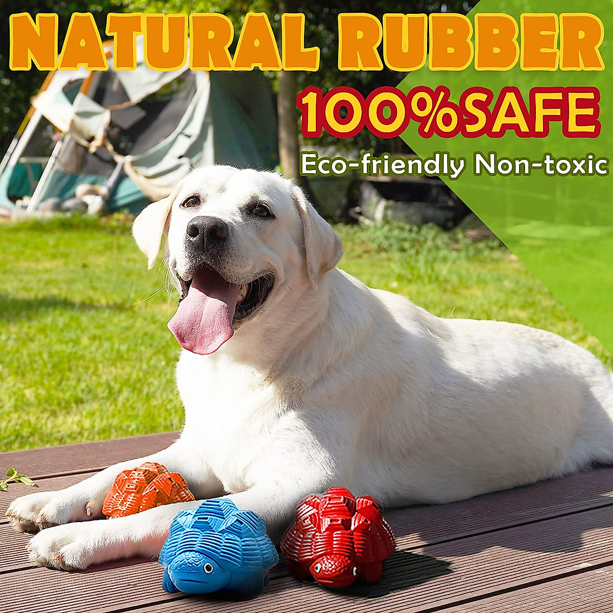 YILAKO Dog Toys for Aggressive Chewers, Heavy Duty Tough Dog Toy for Large Dogs, Indestructible Squeaky Dog Toys